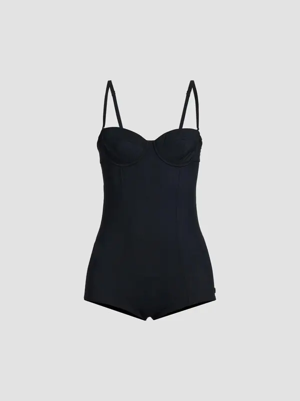 Dolce & Gabbana Balconette One-piece Swimsuit - Nero