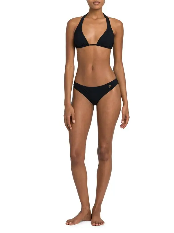 Dolce & Gabbana Halter Bikini Top - Nero