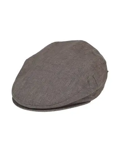 Borsalino Linen Flat Cap - Brown