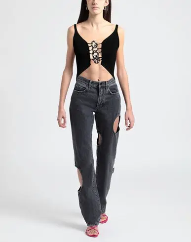 Gcds Viscose Blend Crop Top