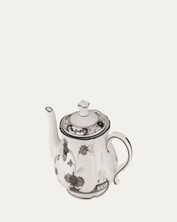 GINORI 1735 Oriente Italiano Albus Small Teapot, 23 Oz - Black