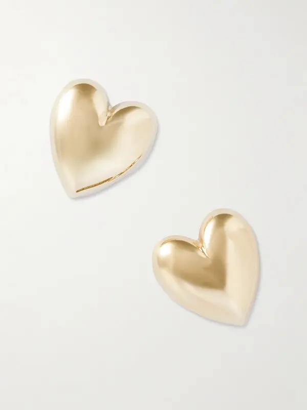 JENNIFER FISHER Small Puffy Hearts -plated Earrings - Gold