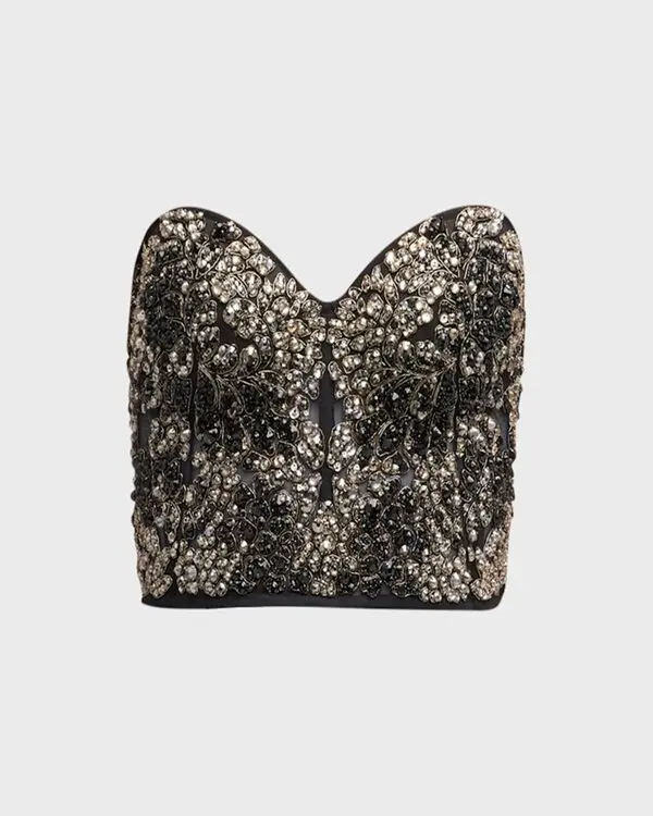 Alexander McQueen Beaded Corset Top