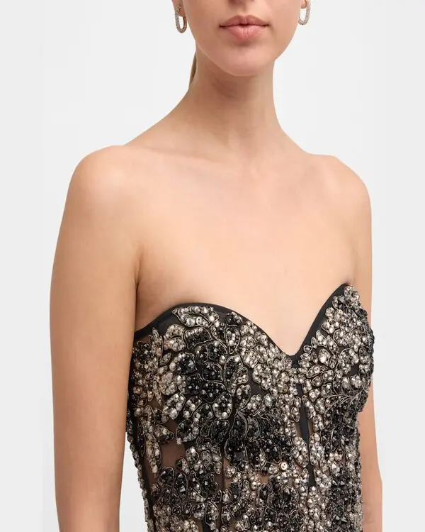 Alexander McQueen Beaded Corset Top