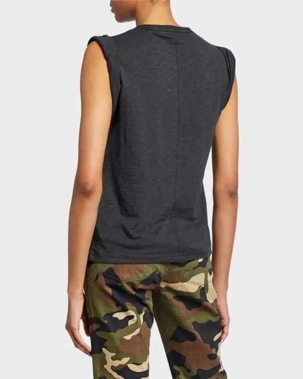 Veronica Beard Dree Muscle Tee - Gray