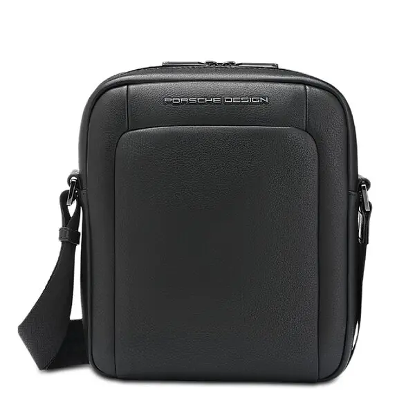 Porsche Design Roadster Leather Shoulder Bag Xs - Black