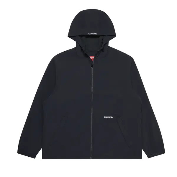 Supreme Reflective Zip Hooded Jacket - Black