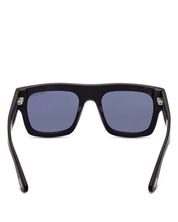 TOM FORD Fausto Square Sunglasses - Black/gray