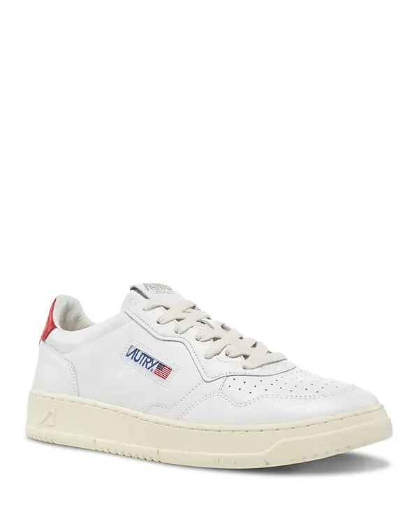 AUTRY Medalist Low Top Sneakers - White/red