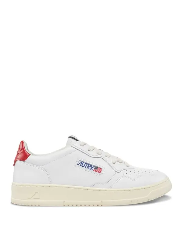 AUTRY Medalist Low Top Sneakers - White/red