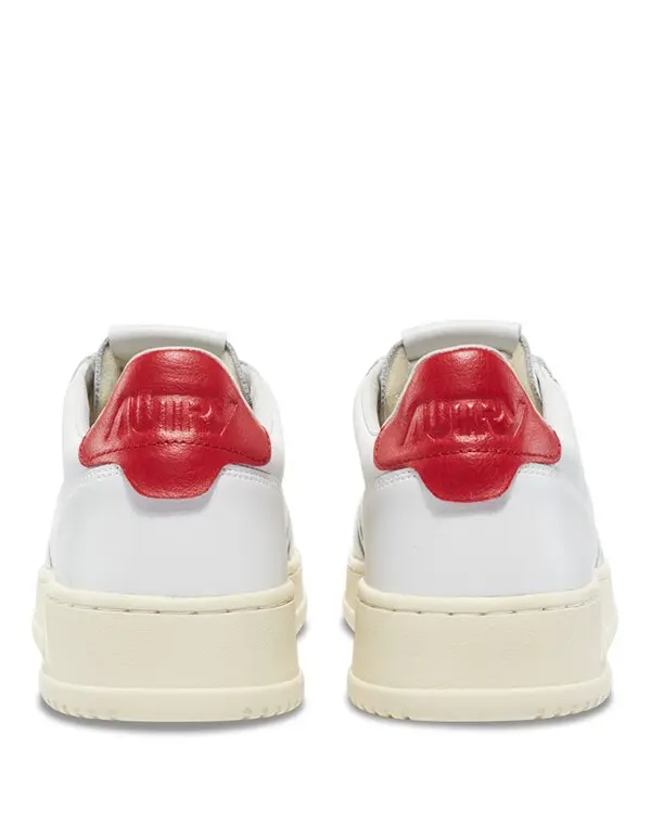 AUTRY Medalist Low Top Sneakers - White/red