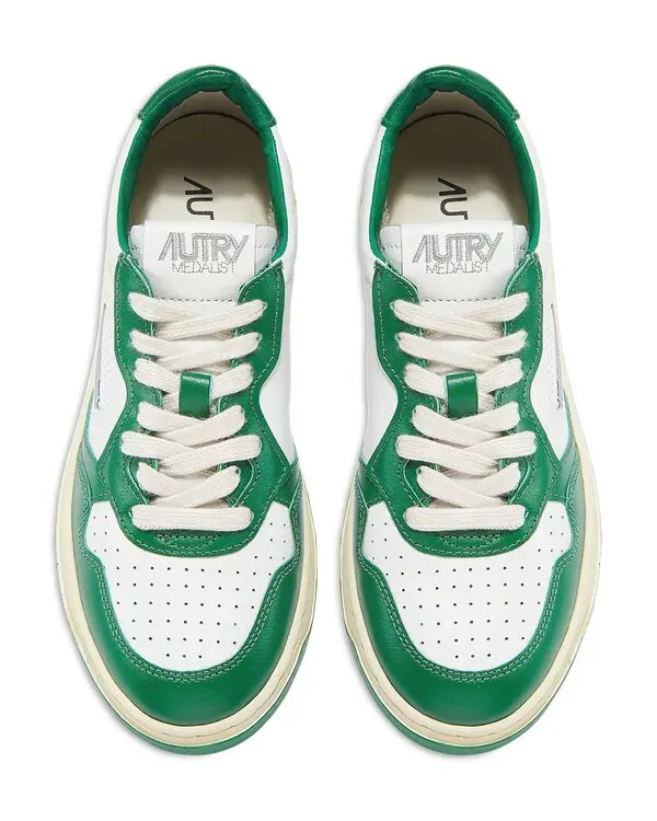 AUTRY Medalist Low Top Sneakers - White/green
