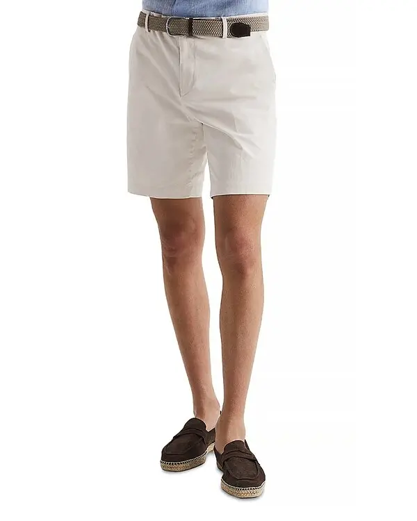 REISS Wicket Modern Fit Chino Shorts - Chalk