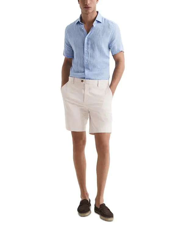 REISS Wicket Modern Fit Chino Shorts - Chalk
