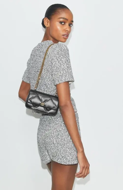 Tory Burch Kira Mini Quilted Leather Crossbody Bag