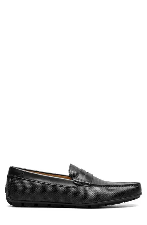 Florsheim Motor Moc Toe Penny Loafer - Black