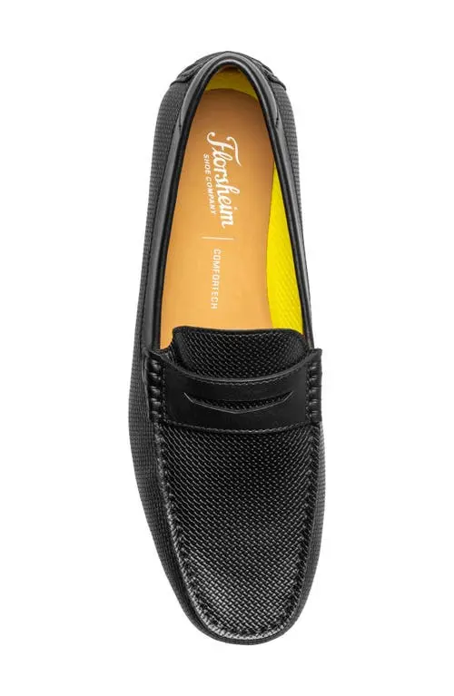 Florsheim Motor Moc Toe Penny Loafer - Black