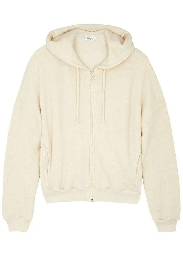 American Vintage Itonay Cotton-blend Hooded Sweatshirt - Cream