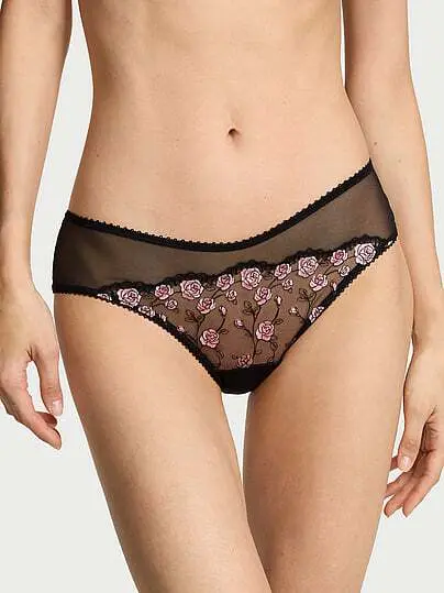 Victoria's Secret Tease Sheer Dot High-leg Cheeky Panty - Print