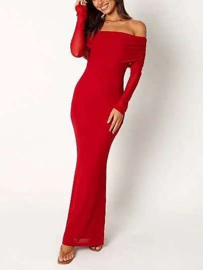 victoria's secret off the shoulder dress Victoria'S Secret Petal & Pup Solsana Off-The-Shoulder Dress - Red