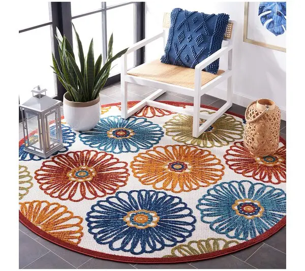 SAFAVIEH Cabana 801 Series 4' X 4' Round - One-color