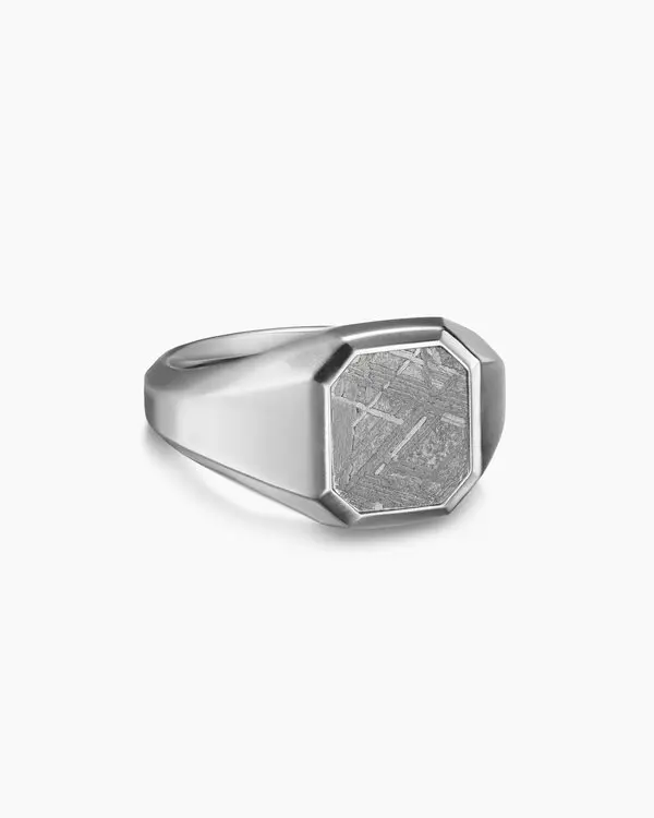 David Yurman Streamline® Signet Ring - Meteorite