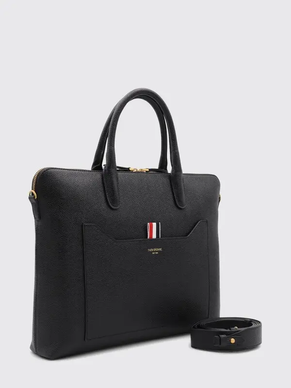 Thom Browne Grained Leather Briefcase