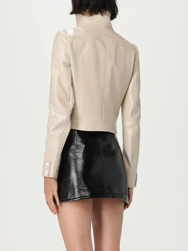 COURREGES Slim Fit Cropped Jacket - Grey