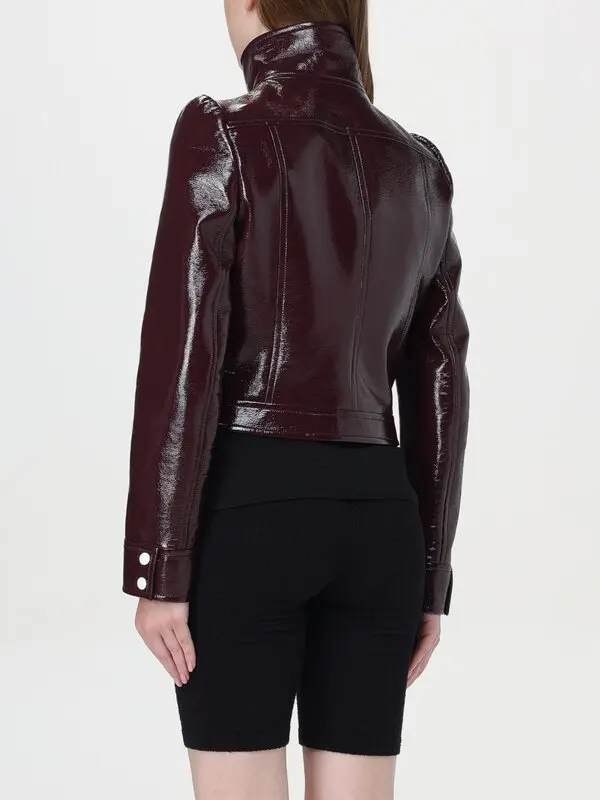 COURREGES Textured Cropped Jacket - Violet