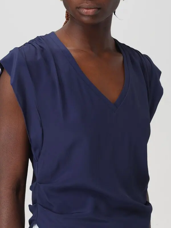 Pinko V-neck Sleeveless Top - Blue