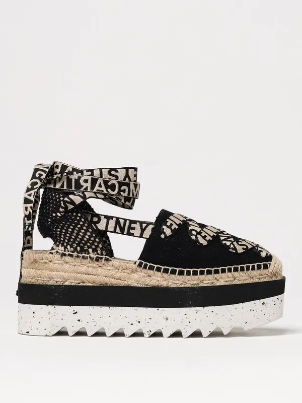 Stella McCartney Espadrille With Tie Fastening - Black