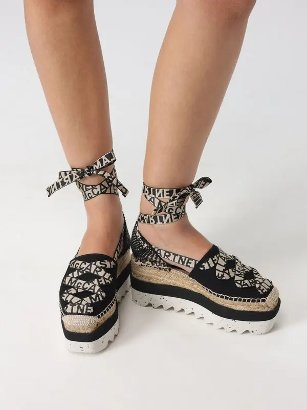 Stella McCartney Espadrille With Tie Fastening - Black