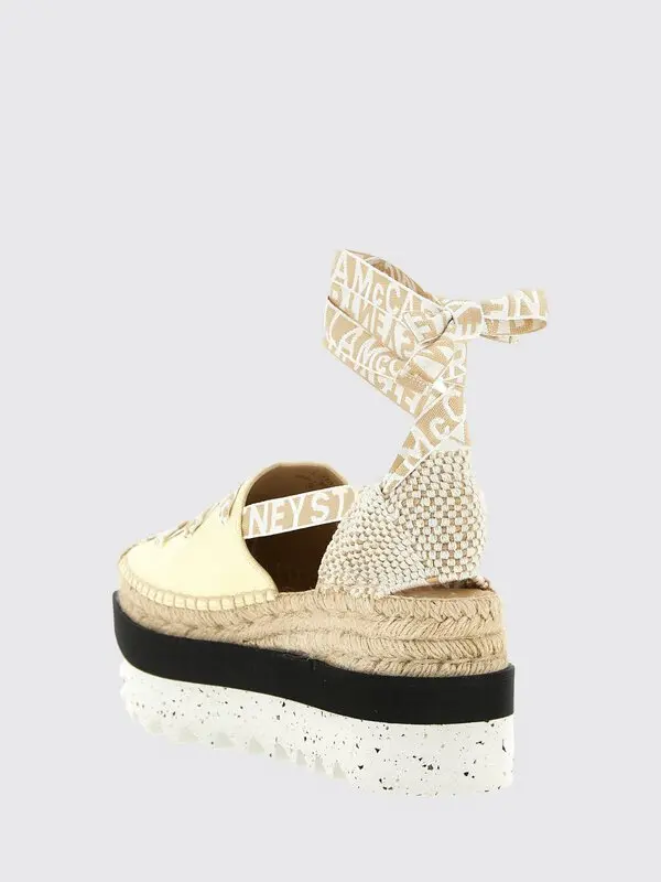 Stella McCartney Espadrille With Tie Fastening - Yellow