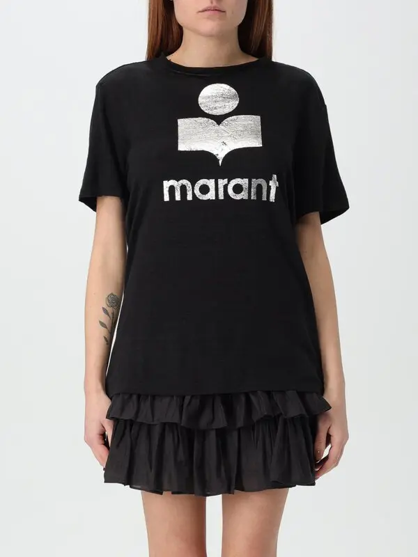 Isabel Marant Étoile Graphic Logo T-shirt - Black