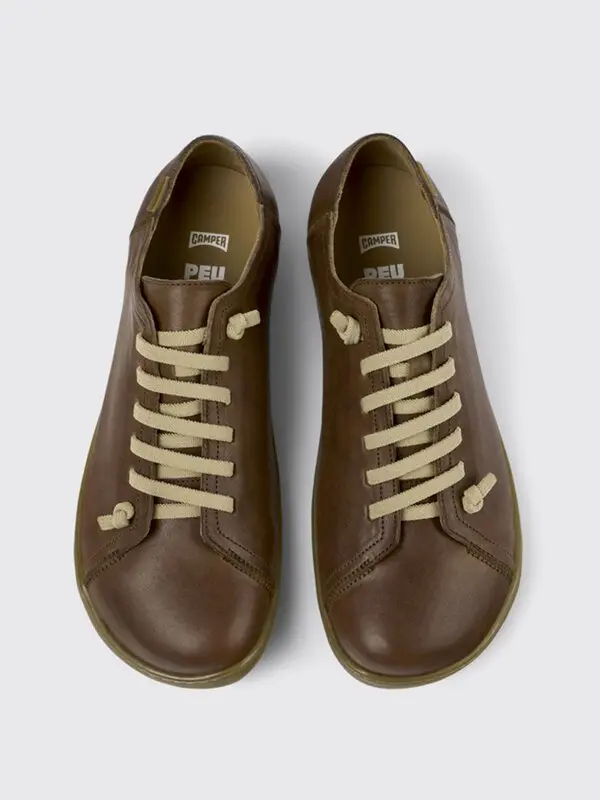 Camper Leather Lace-up Sneakers - Brown