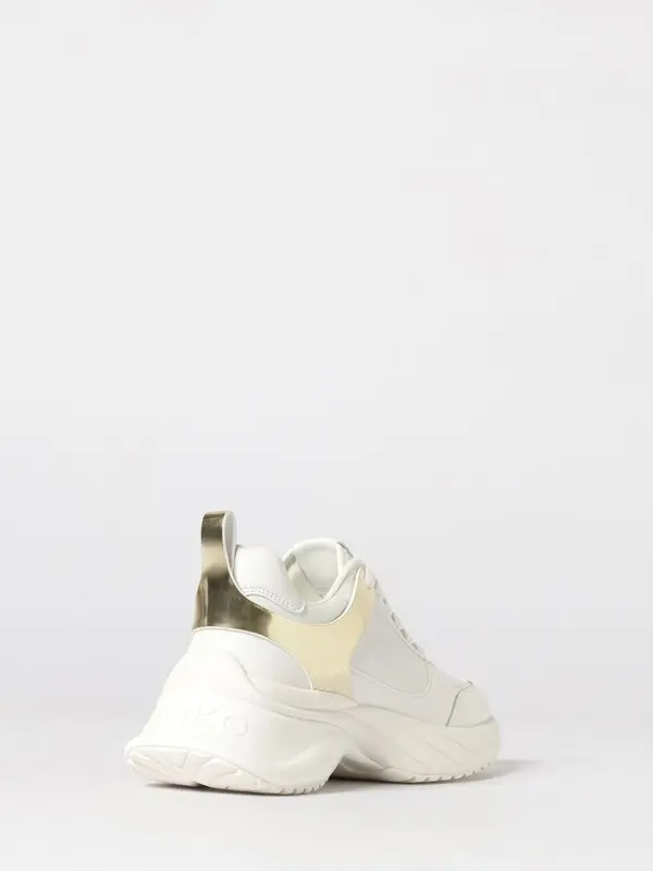 Pinko Leather Sneakers With Embellished Logo