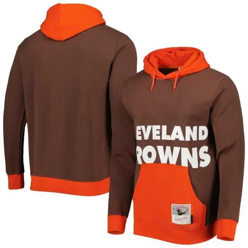 Mitchell & Ness Cleveland Browns Big Face 5.0 Pullover Hoodie