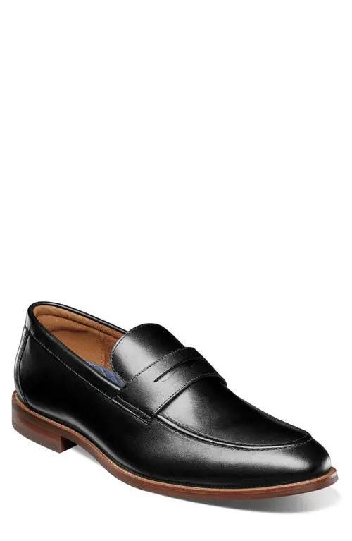 Florsheim Rucci Apron Toe Penny Loafer - Black