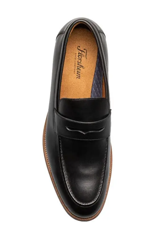 Florsheim Rucci Apron Toe Penny Loafer - Black