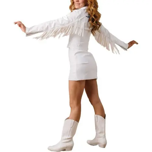 KADYLUXE Dallas Cowboys Fringe Leather Jacket