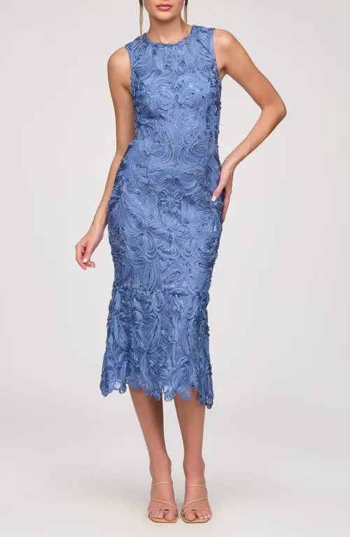 Js Collections Meli Soutache Midi Dress - Azure