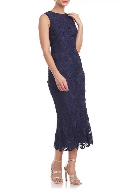 open lace back dress Gemma Off Shoulder Cocktail  JS Collections