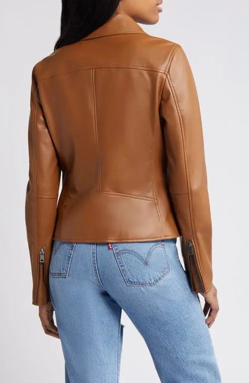 LEVI'S Racer Faux Leather Jacket - Toffee