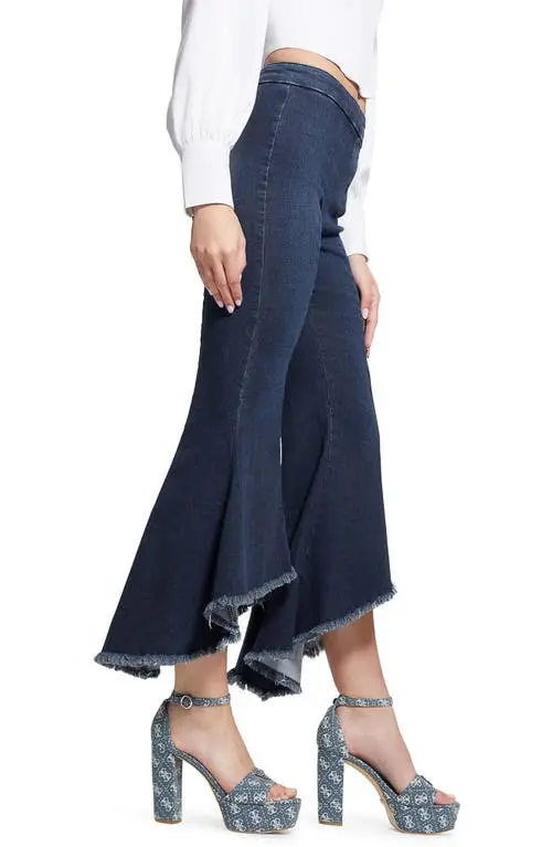 Guess Sofia 1981 Frayed Ankle Flare Jeans