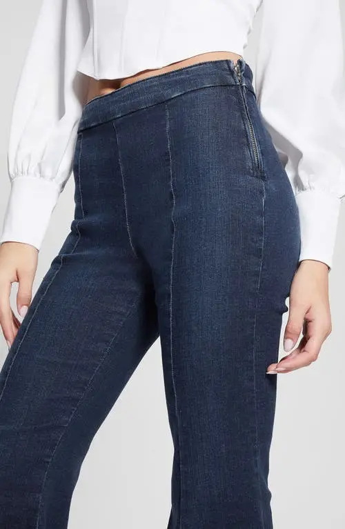 Guess Sofia 1981 Frayed Ankle Flare Jeans