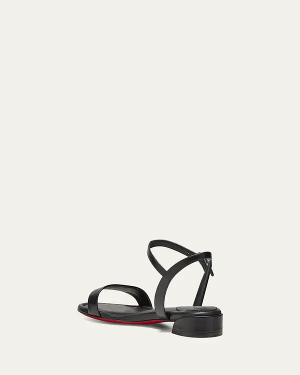 CHRISTIAN LOUBOUTIN Sweet Jane Ankle-strap Sandals - Cuoio