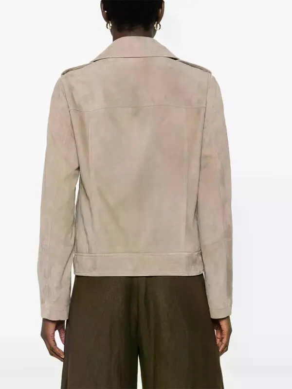 Brunello Cucinelli Suede Biker Jacket