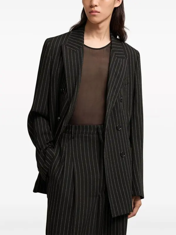Ami Pinstripe-print Double-breasted Blazer