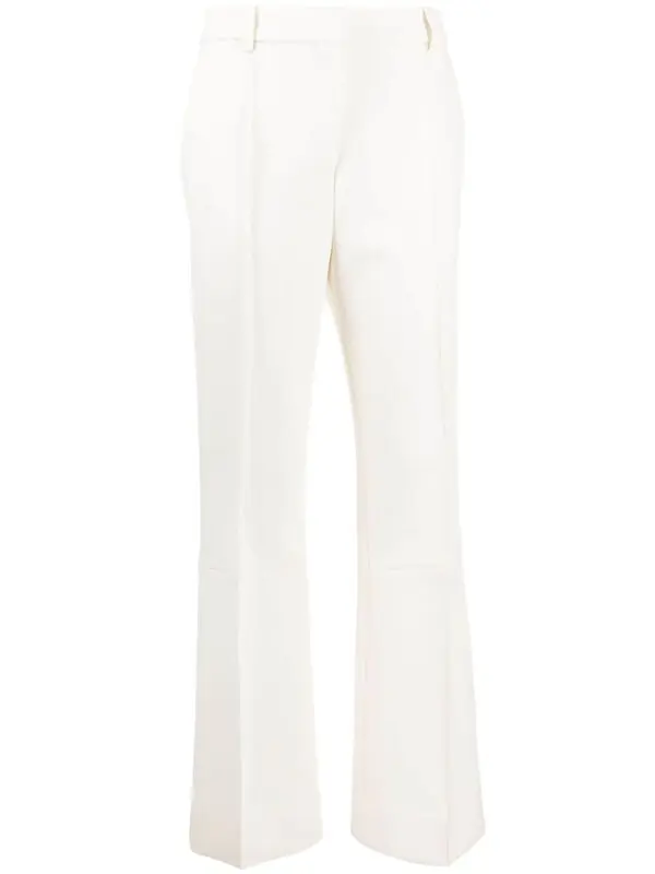 Victoria Beckham Tailored Flared Trousers - Neutrals