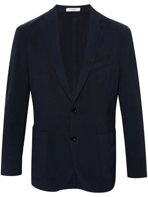 Boglioli Single-breasted Virgin Wool Blazer